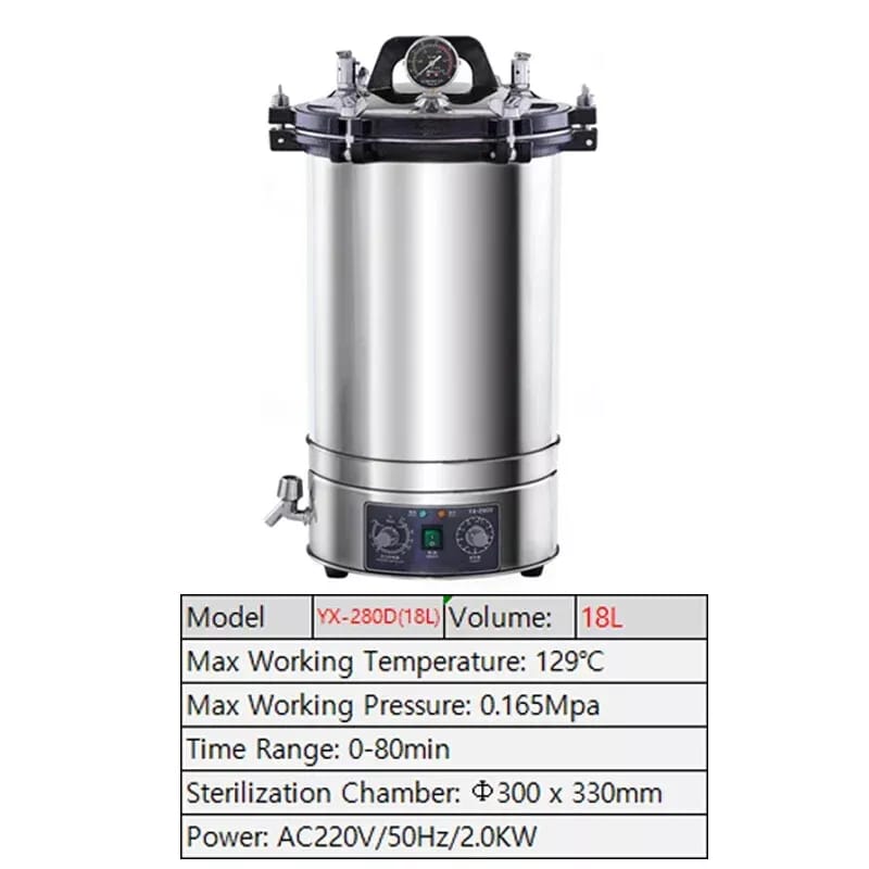 Automatic High Pressure Autoclave Steam Sterilizer Pot ...